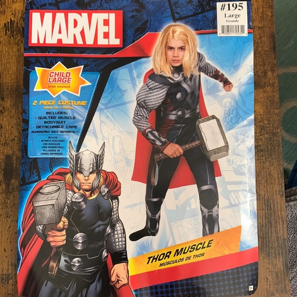 Costumes | Marvel Thor Muscle Kids Costume | Poshmark